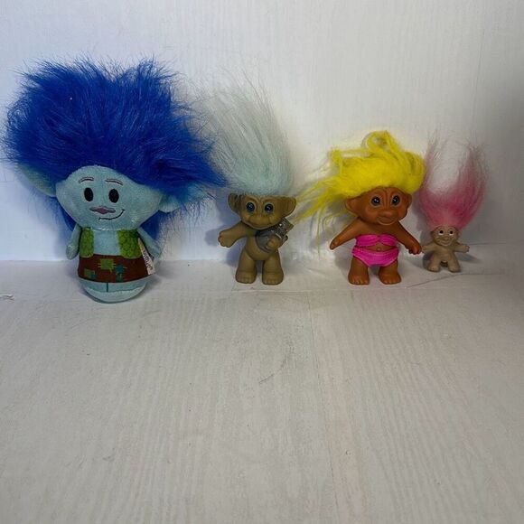 No Brand | Toys | Trolldoll Lot Of 3 Pvc Dolls And A Troll Plushie 220 ...